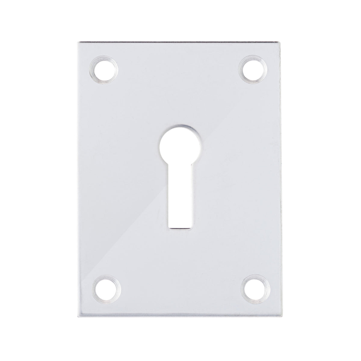 Bary - Flat Plate - Keyhole- Screw On Escutcheon - Polished Stainless ...