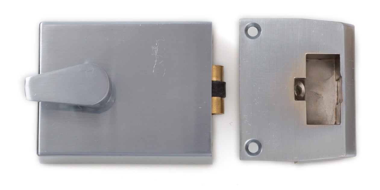 Bary Roller Bolt Night Latch Satin Chrome Plate — Newstar Door Controls Ltd