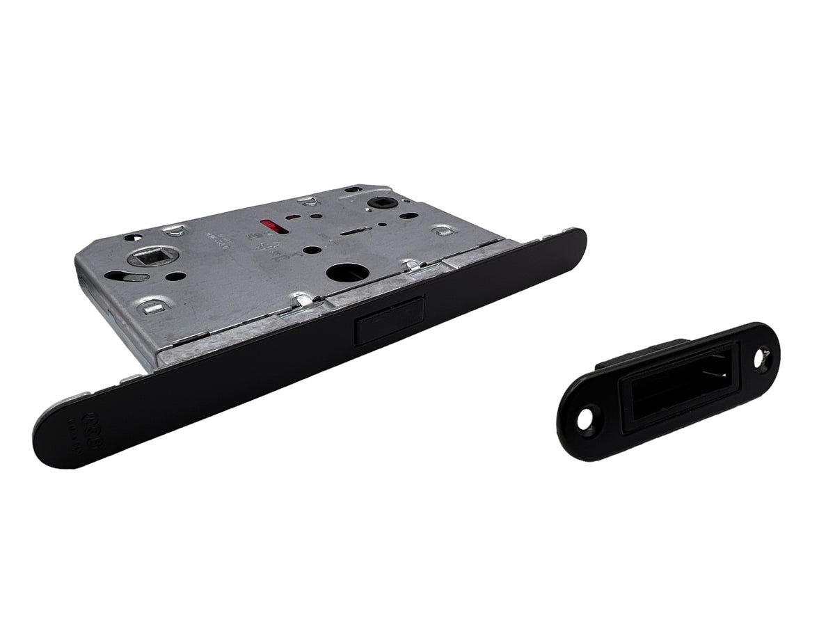 AGB Revolution XT Bathroom Mortice Lock with Magnetic Deadbolt Matt Bl ...