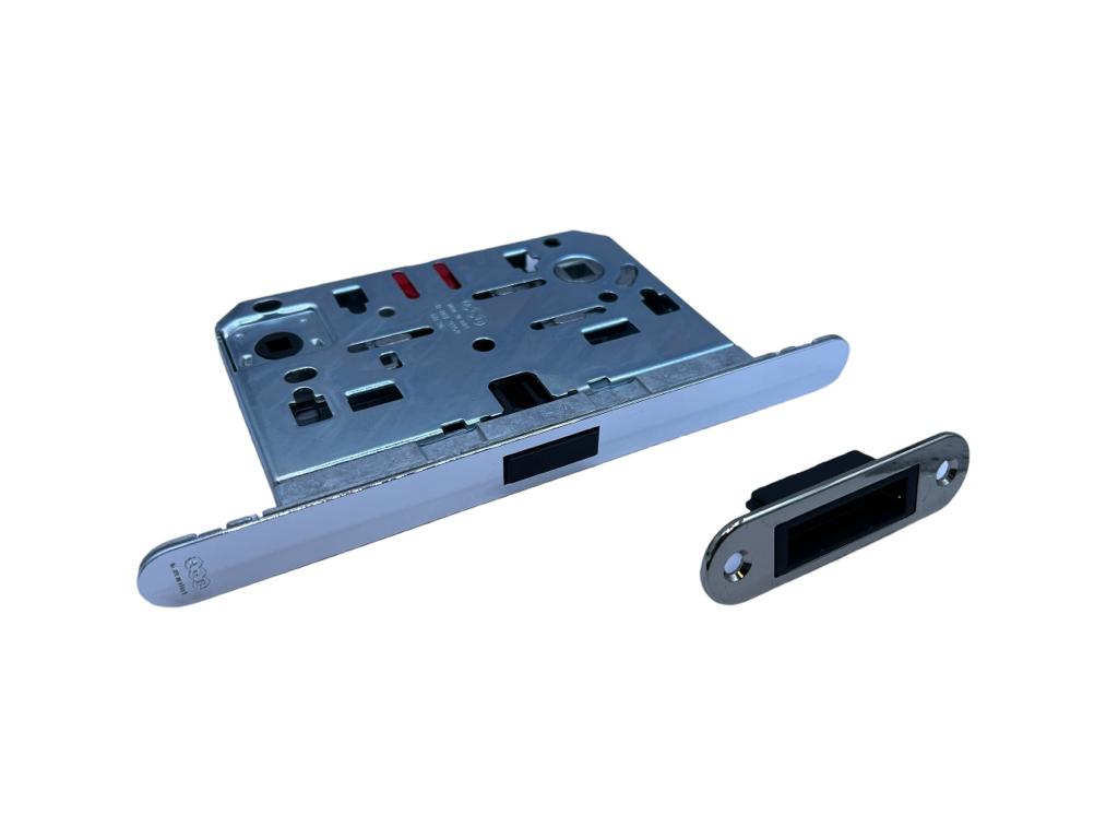 AGB Revolution XT Bathroom Mortice Lock with Magnetic Deadbolt Nickel ...