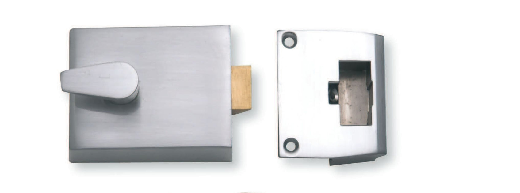 BARY Standard Night Latch Satin Chrome LNL1.SCP — Newstar Door Controls Ltd